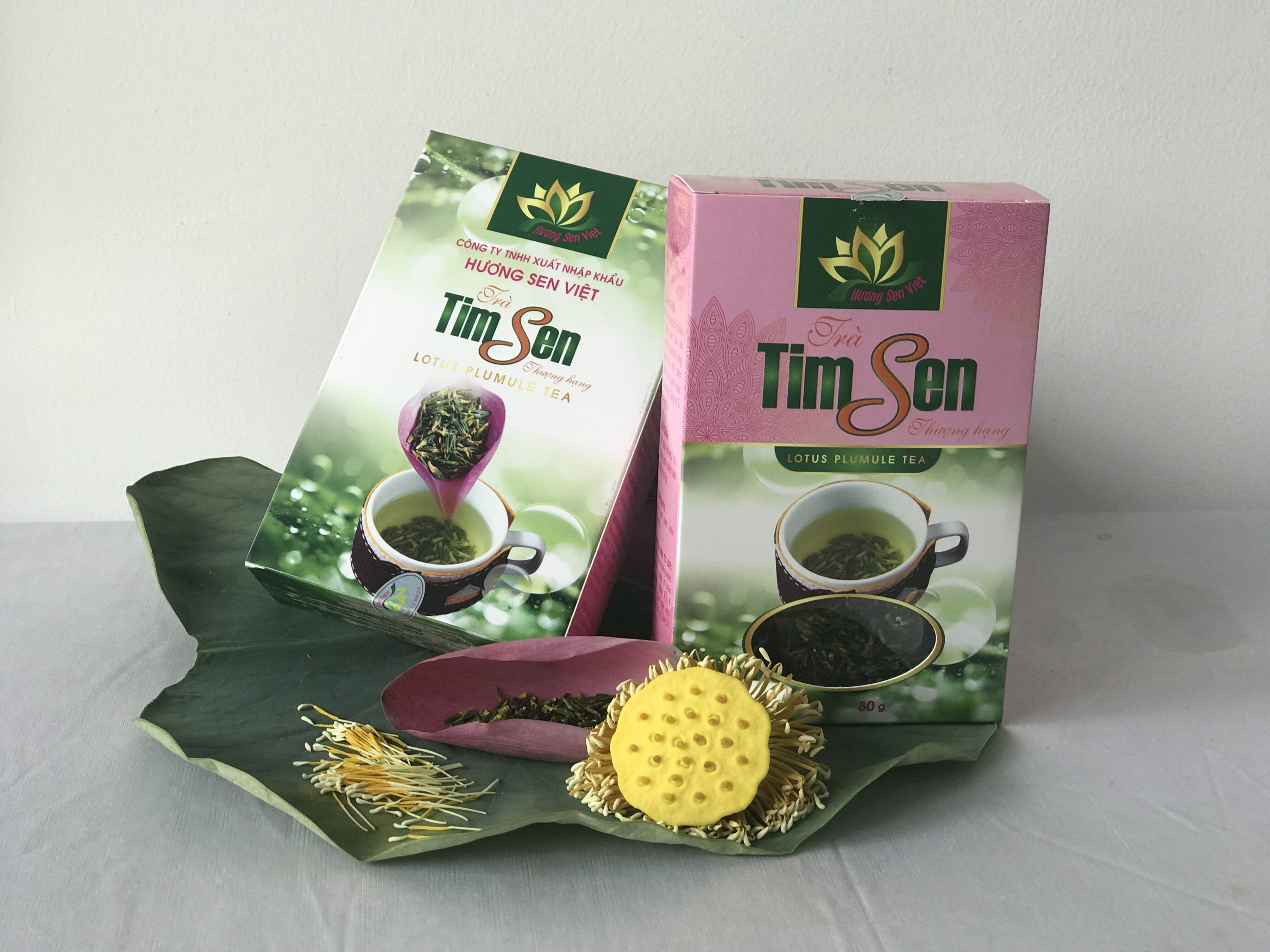 TRÀ TIM SEN THƯỢNG HẠNG 80g ( Dạng hộp) - HƯƠNG SEN VIỆT