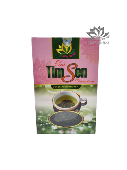 TRÀ TIM SEN THƯỢNG HẠNG HỘP 80G - HƯƠNG SEN VIỆT